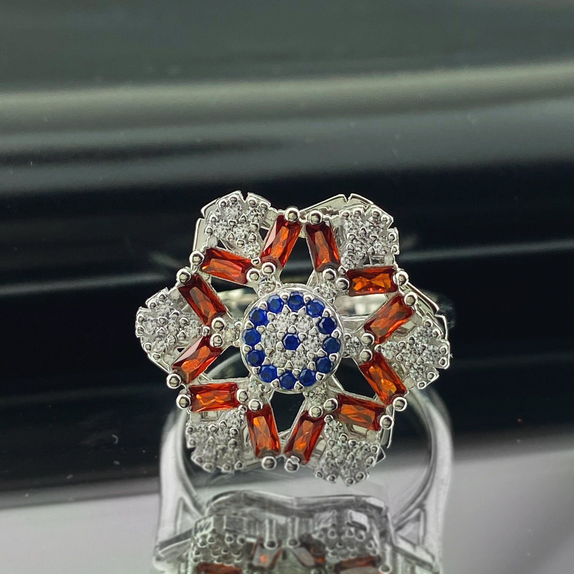 Anxiety Spinner Ring,snowflake Ring, Stress Relieving Ring, Anti Stress ...