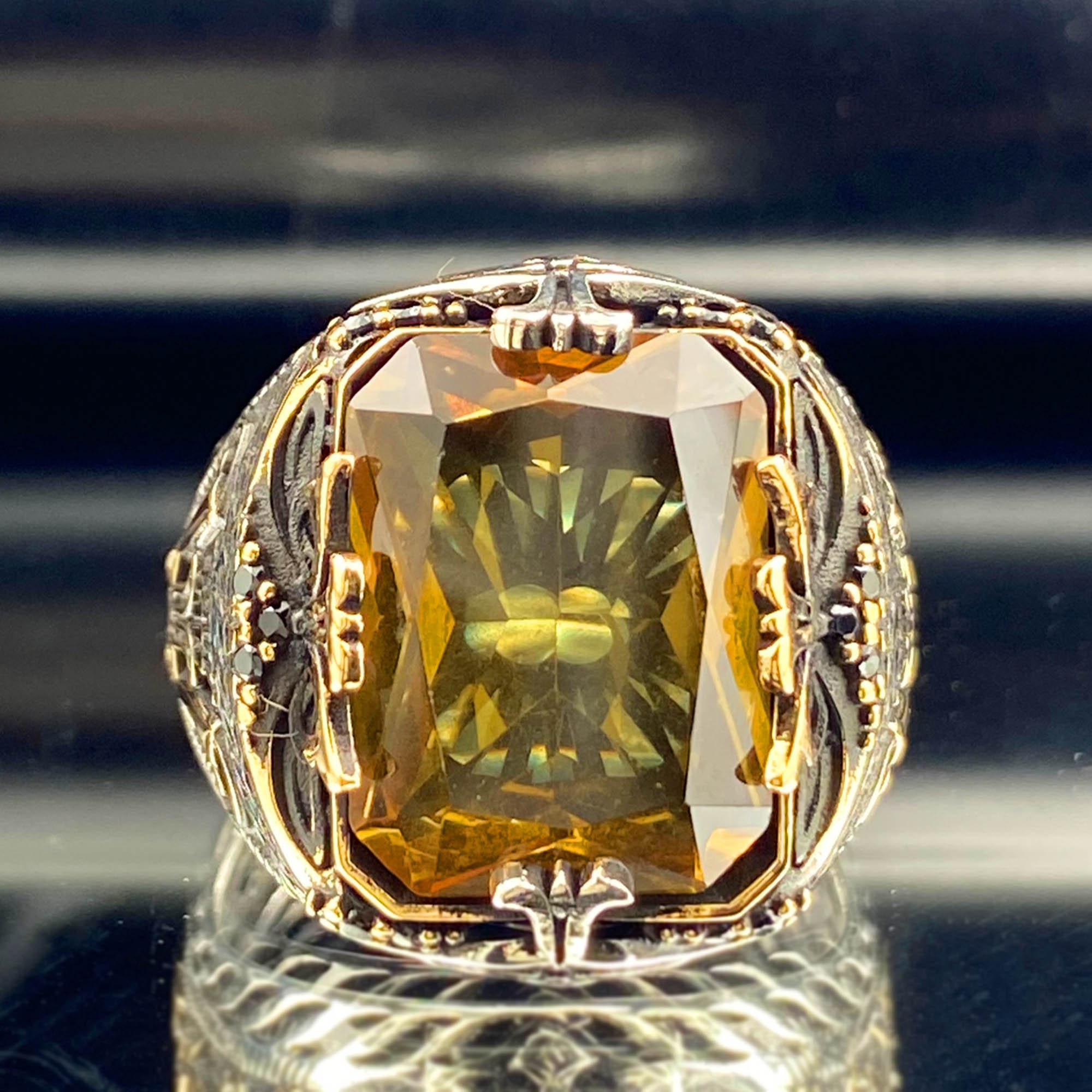 Men's Zultanite Stone Silver Ring,turkish Handmade Ring, Sultanite ...