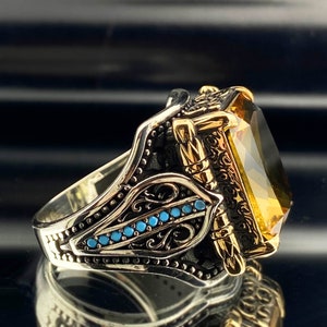 Men's Zultanite Stone Silver Ring,turkish Handmade Ring, Sultanite ...