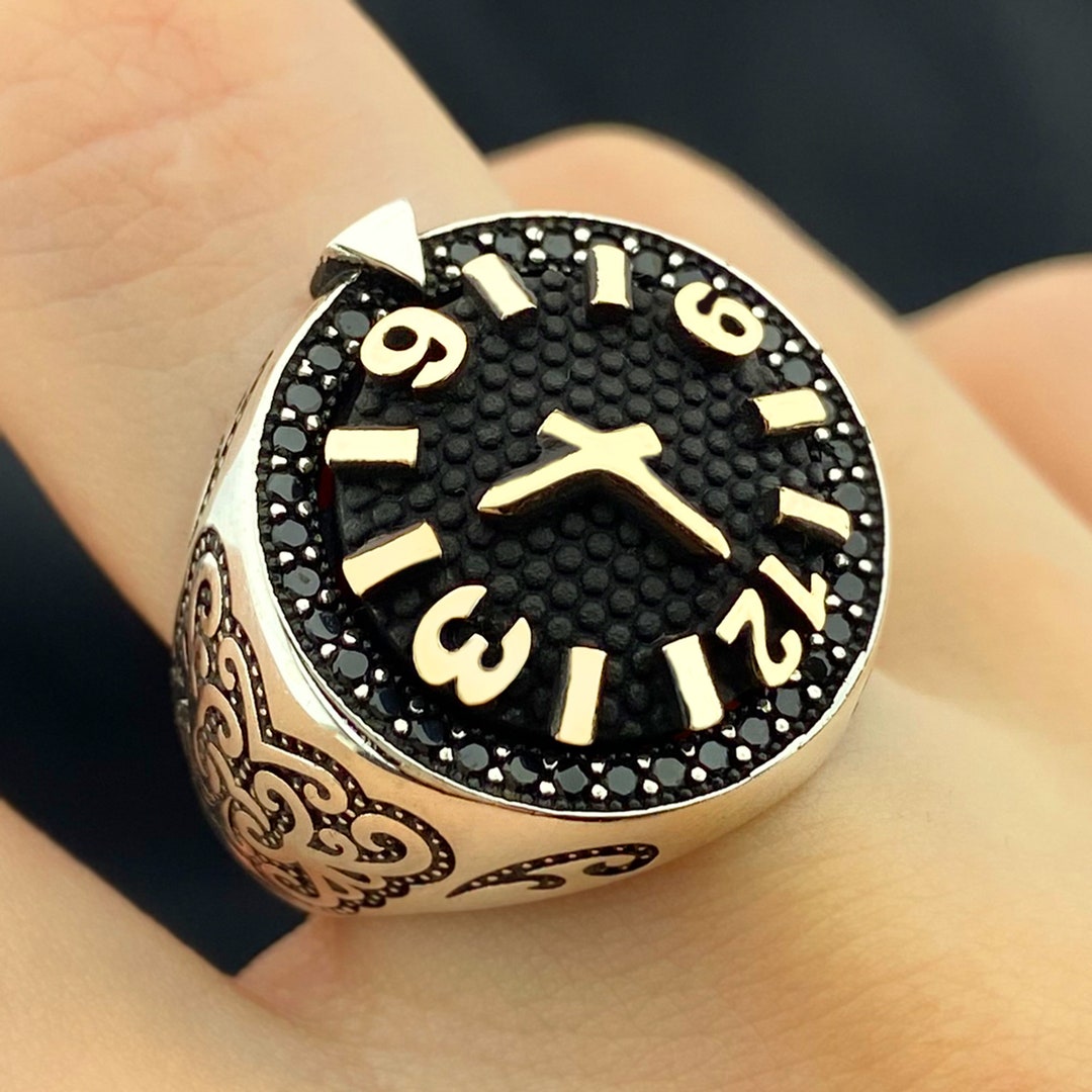 Clock Ring,watch Ring for Men Fidget Ring,spinner Ring,gift,christmas ...
