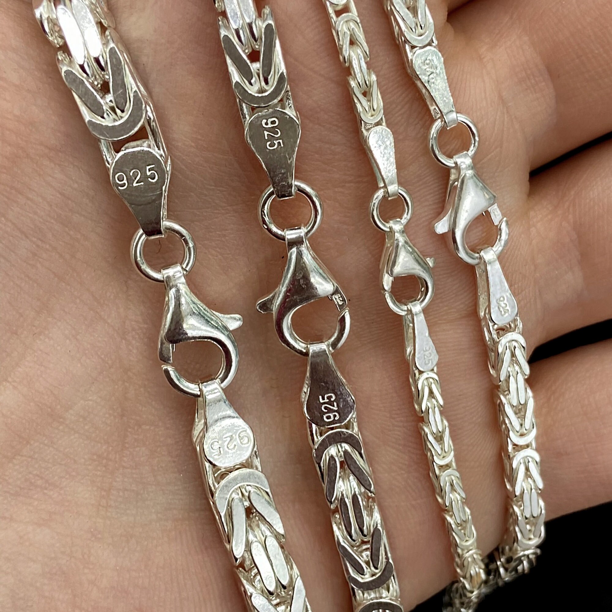 Round Byzantine Chain Necklace Handmade Necklaces Silver - Etsy