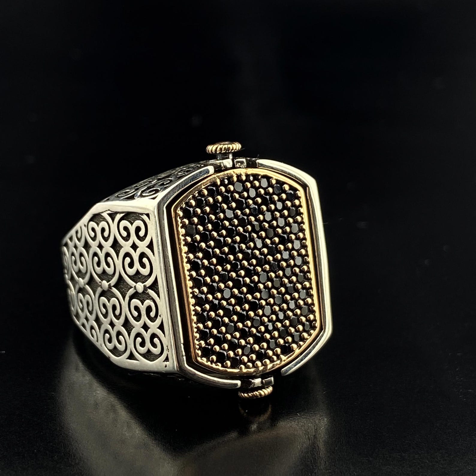 Men's Sterling Silver Signet Ring, Red Stone, Gothic Jewelry - Etsy