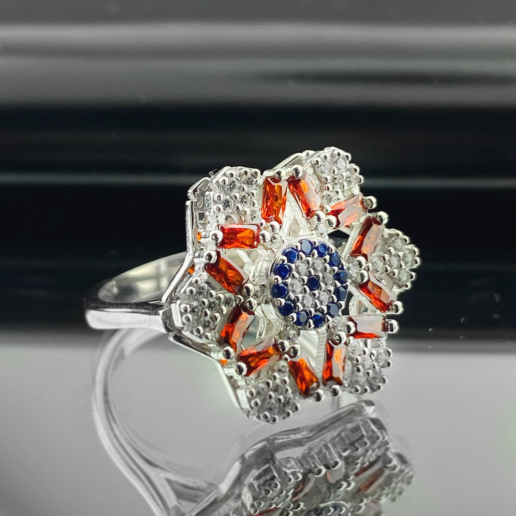 Anxiety Spinner Ring,snowflake Ring, Stress Relieving Ring, Anti Stress ...