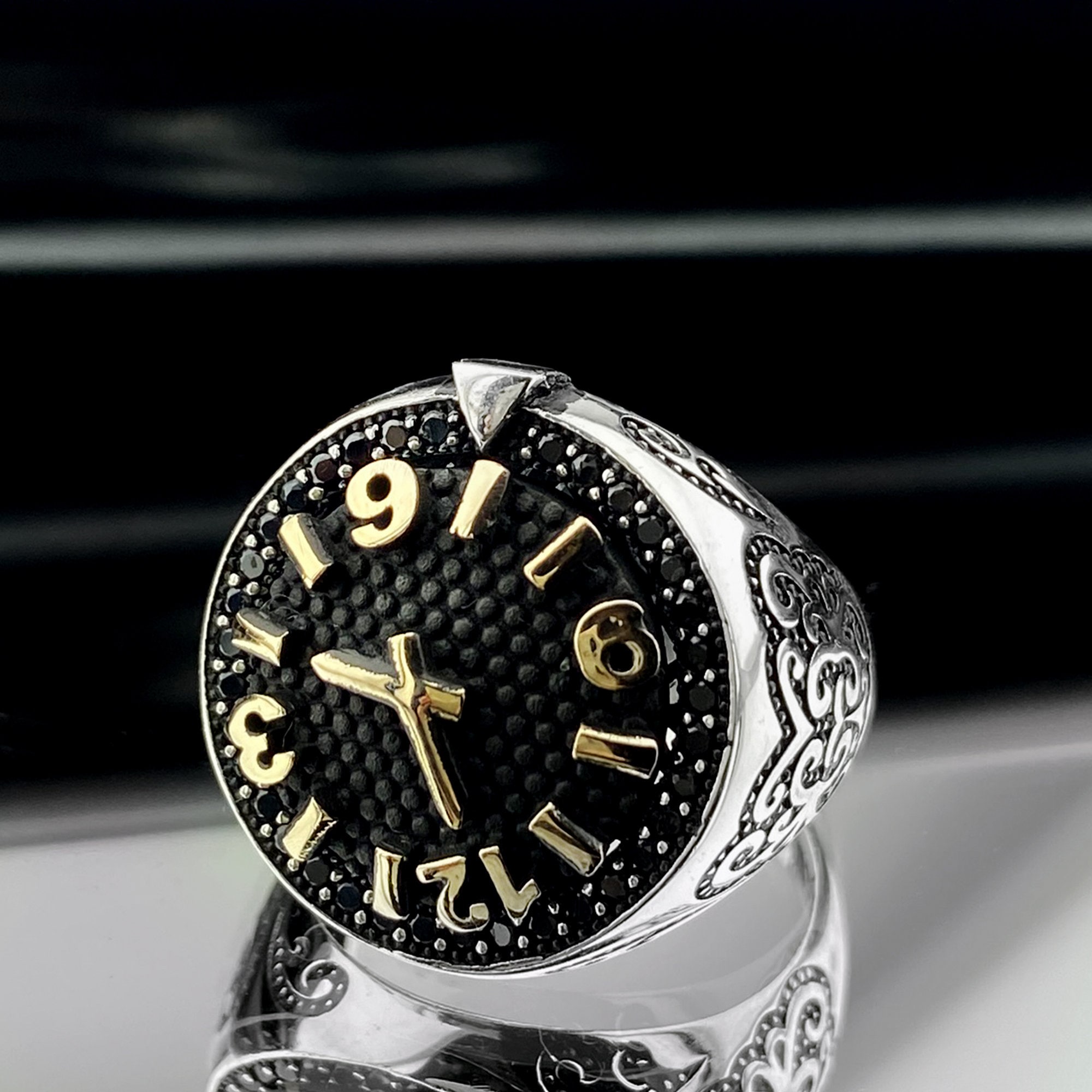 Clock Ring,watch Ring for Men Fidget Ring,spinner Ring,gift,christmas ...