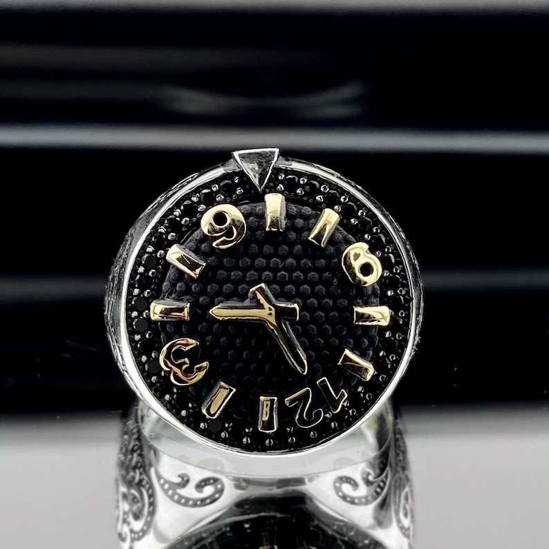 Clock Ring,watch Ring for Men Fidget Ring,spinner Ring,gift,christmas ...