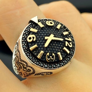 Clock Ring,watch Ring for Men Fidget Ring,spinner Ring,gift,christmas Gift - Etsy