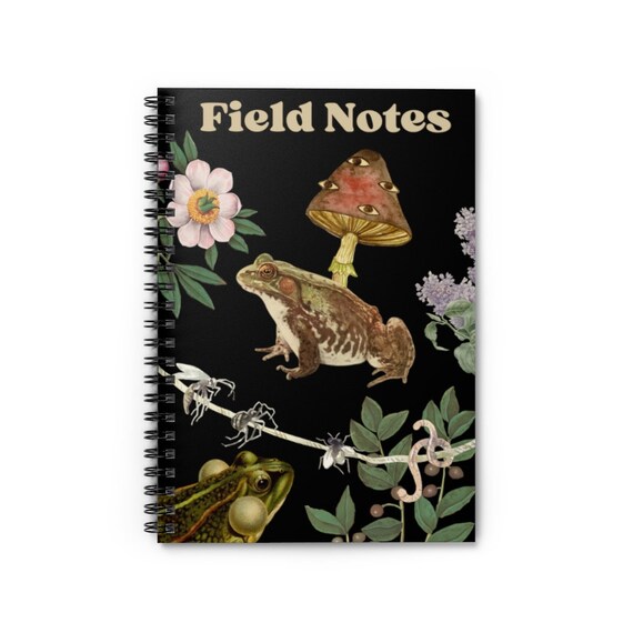 Frog Notebook Field Notes Spiral Notebook Cottagecore - Etsy