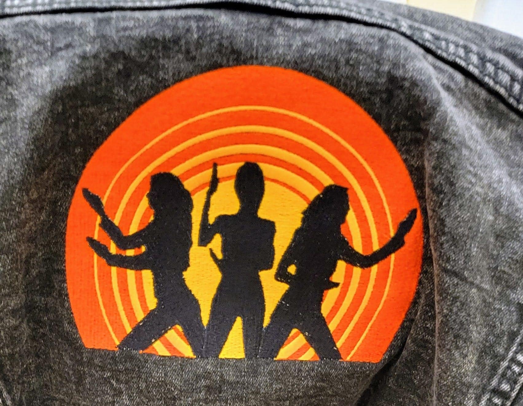Charlie's Angels Retro Sunset Denim Jacket - Etsy