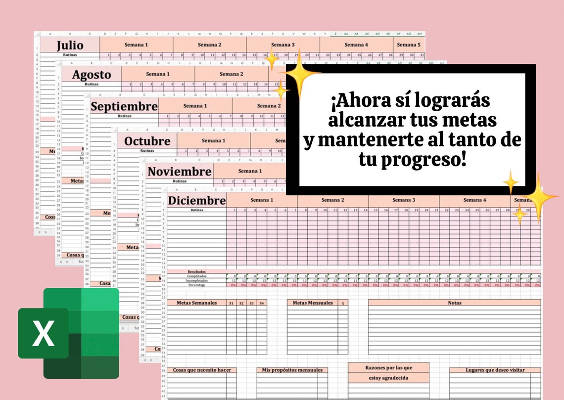 Habit Tracker in Spanish - Etsy