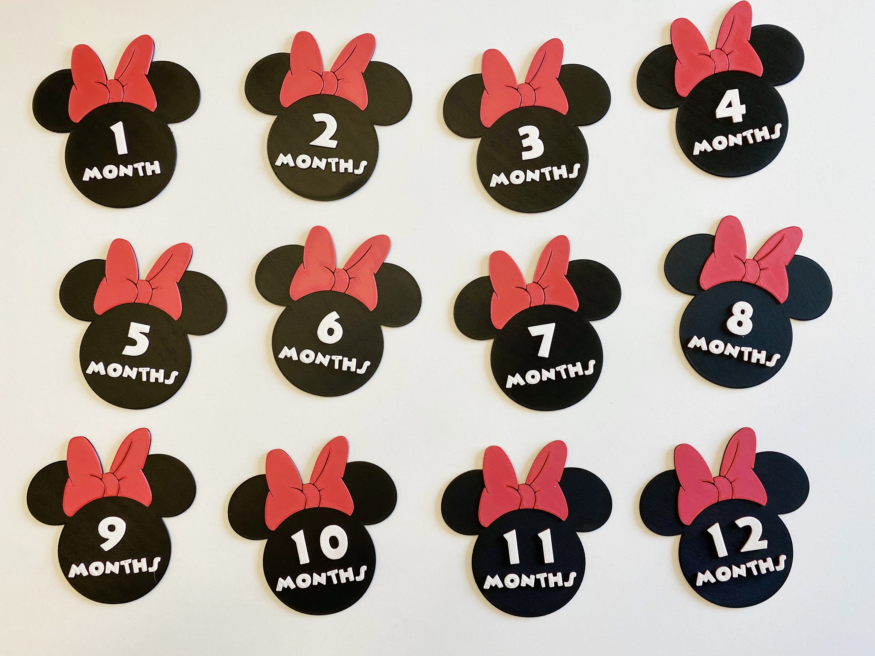 Mickey & Minnie Mouse Baby Milestone Markers - Etsy