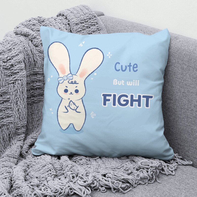 Kawaii Rabbit Pillow - Etsy