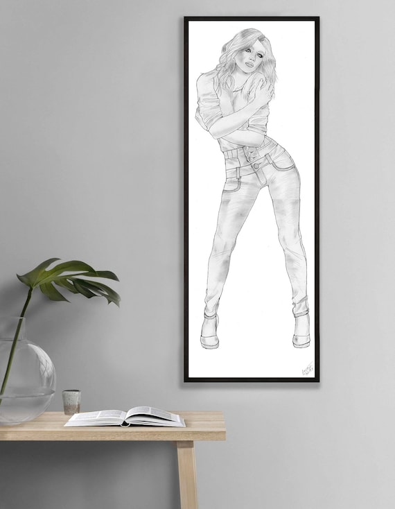 Boceto De Cuerpo Completo De Una Mujer