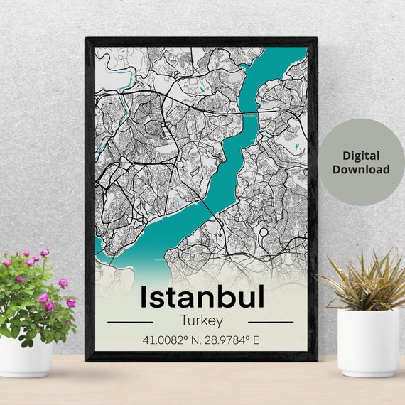 Istanbul Turkey Europe Map