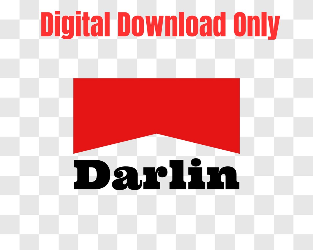 Darlin Cigarette Style Western PNG, Western Graphic Digital Download ...