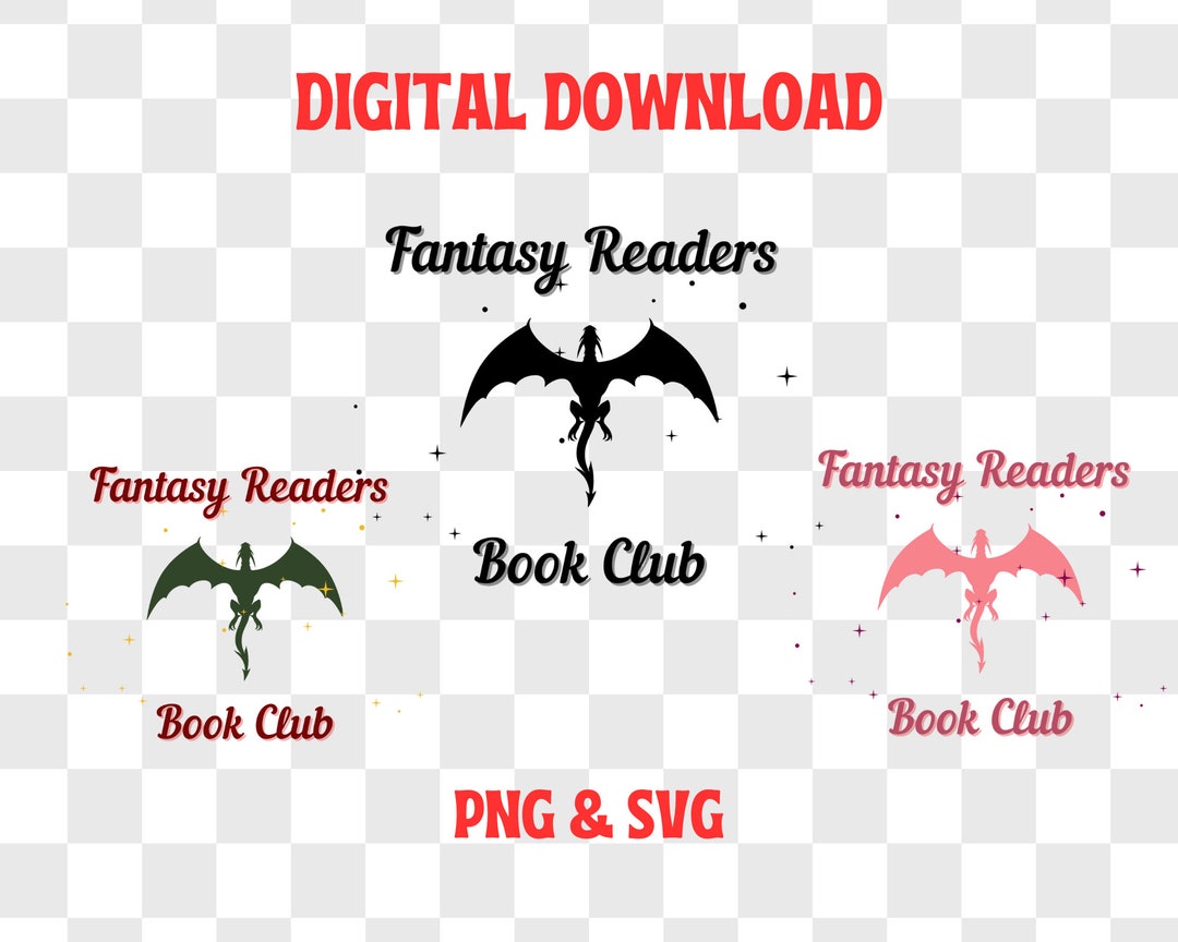 Fantasy Readers Book Club PNG and SVG, Fantasy Reader Svg, Fantasy ...