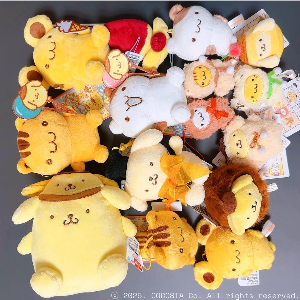 Pompompurin Plush | Sanrio Kawaii Stuffed Toy | Cute Collectible Gift ...