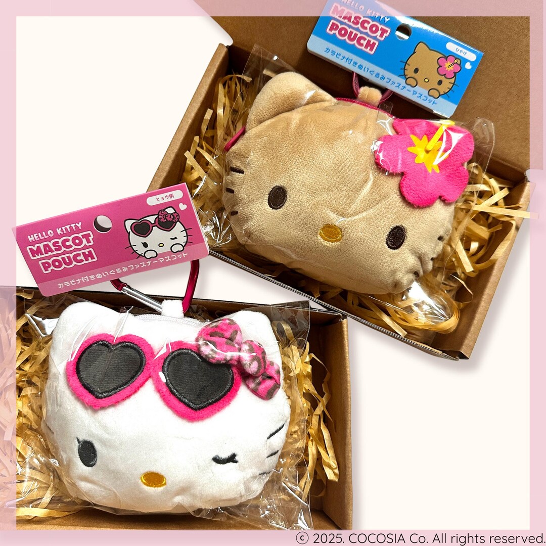 Sanrio Hello Kitty Face Coin Pouch – Plush Mascot Pouch | Choose Your ...
