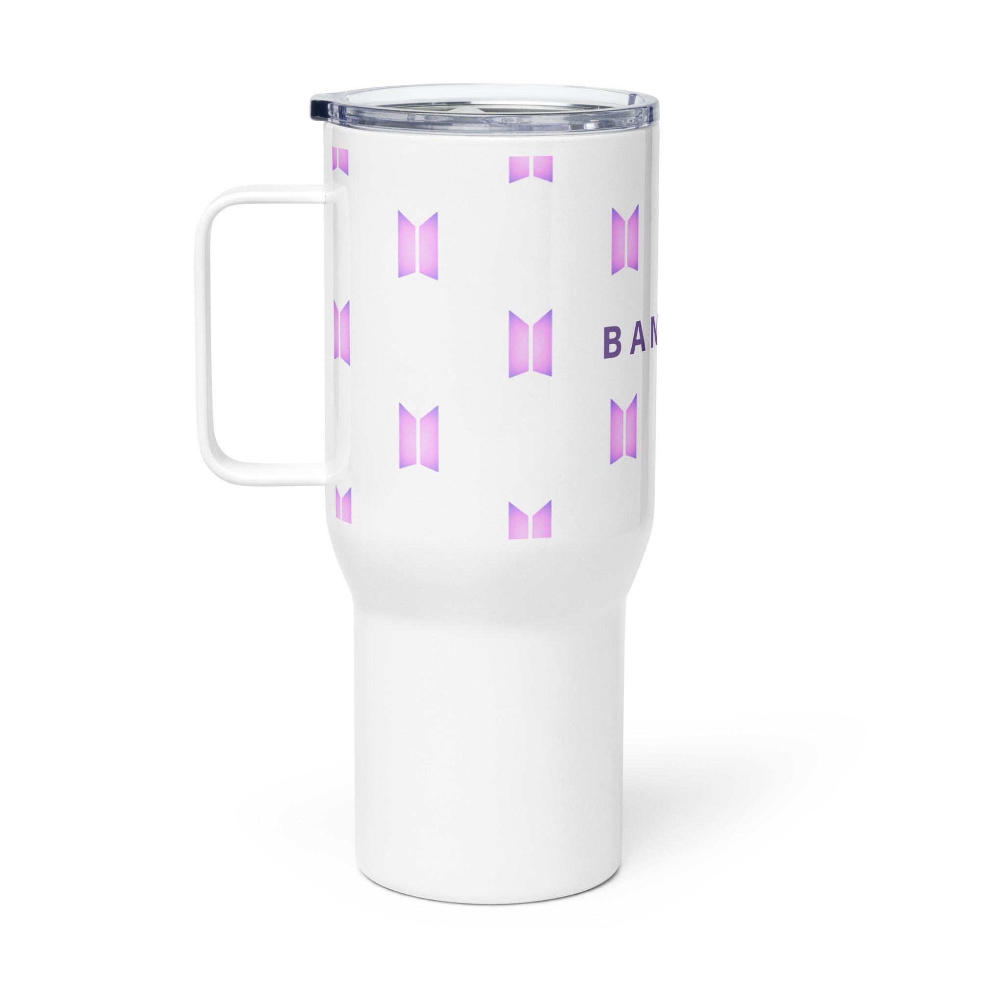 BTS BANGTAN Tumbler Travel Mug With a Handle - Etsy