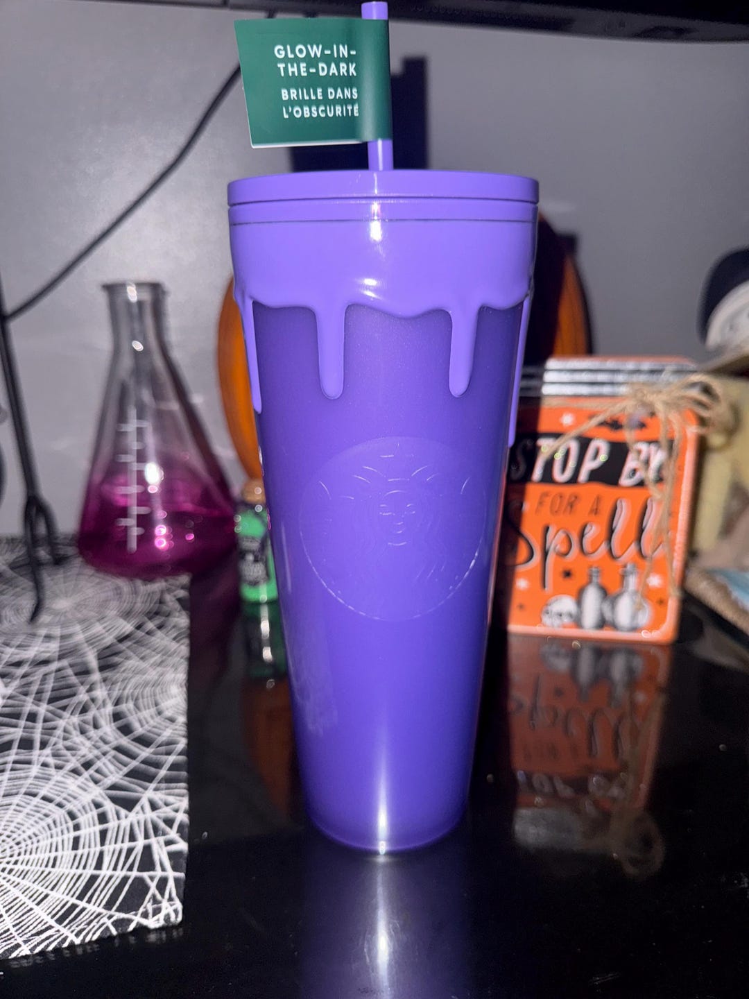 Starbucks Purple Slime Glow in the Dark Halloween 2025 Tumbler - Etsy