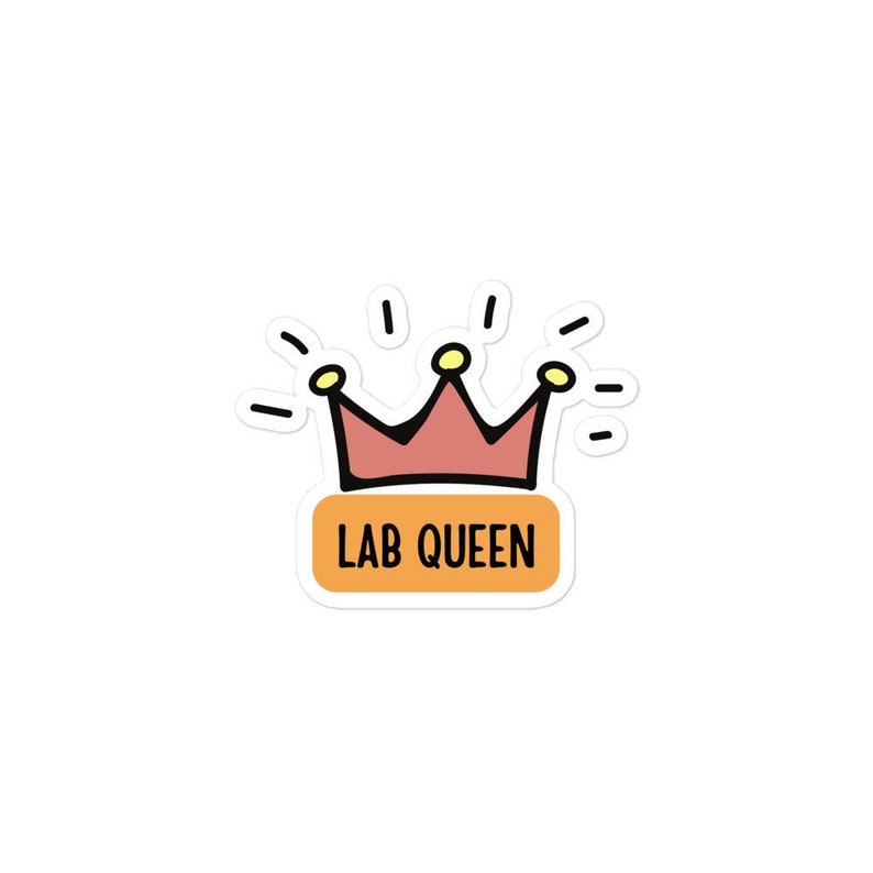 Lab Queen Vinyl Sticker / Science Queen / Science, Biochemistry ...
