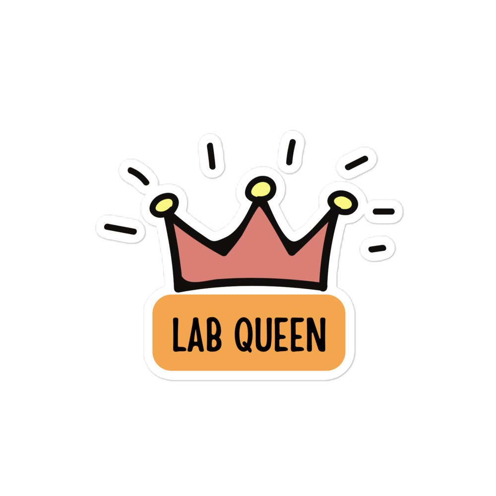 Lab Queen Vinyl Sticker / Science Queen / Science, Biochemistry ...