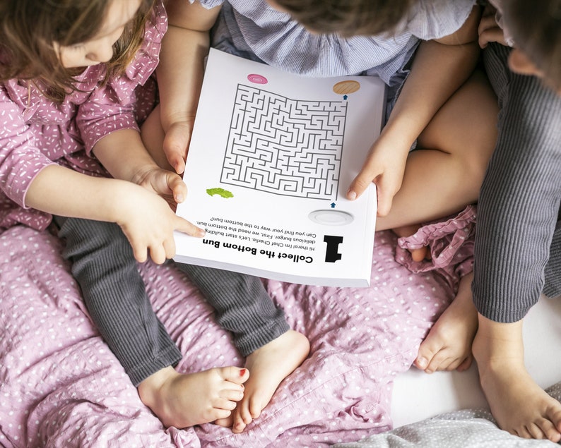 Build A Burger Maze for Kids: Fun and Educational Printable Activity ...