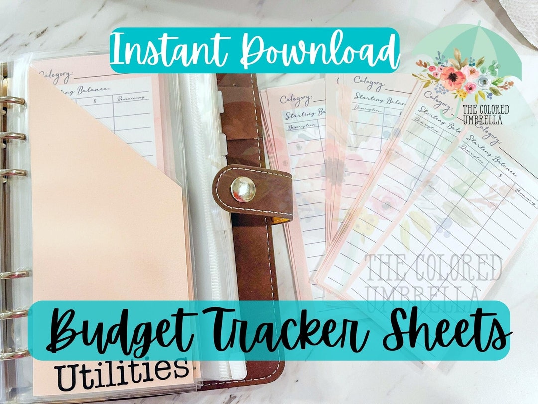 Digital Cash Envelope Tracker, Money Tracker, Cash Tracker Sheet ...