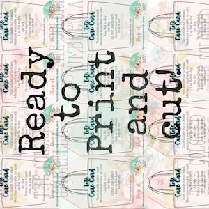 Simple Tote Care Card Digital Download Ready to Print, Cute ...