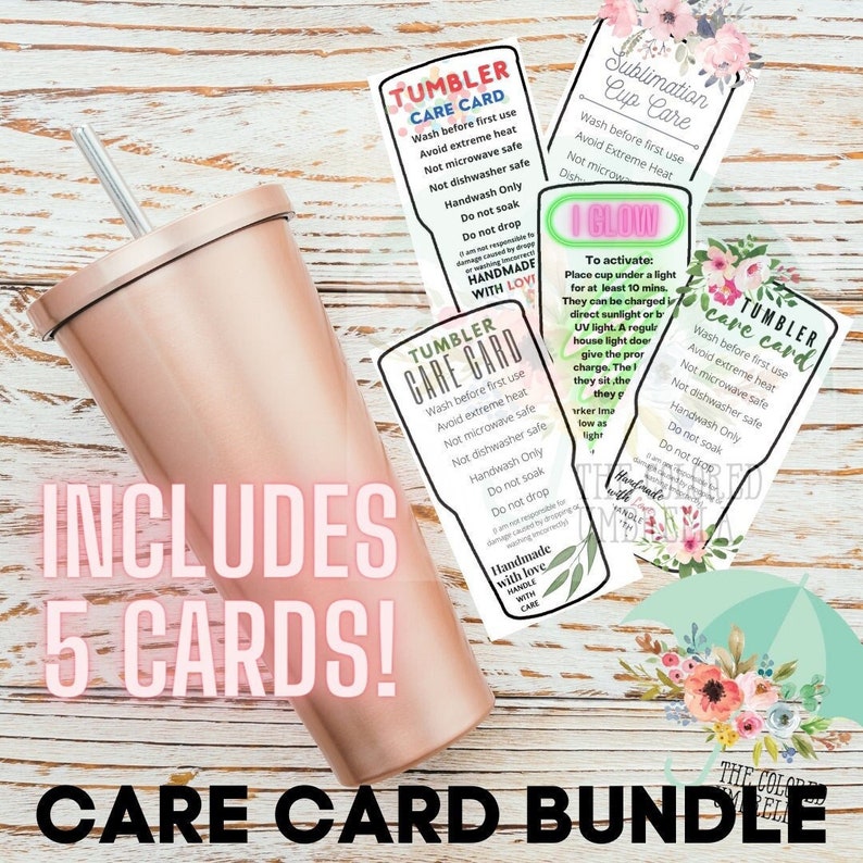 BUNDLE! Care Card Digital Download Instructions Card Guy Friendly ...