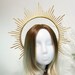 Sun Halo Crown, Gold Halo Crown, Sun Goddess Crown Halo, Sun Crown ...