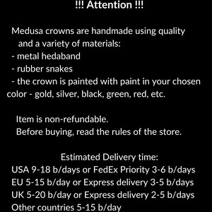 Medusa Headpiece, Snake Crown, Medusa Gorgon Crown, Medusa Headdress ...