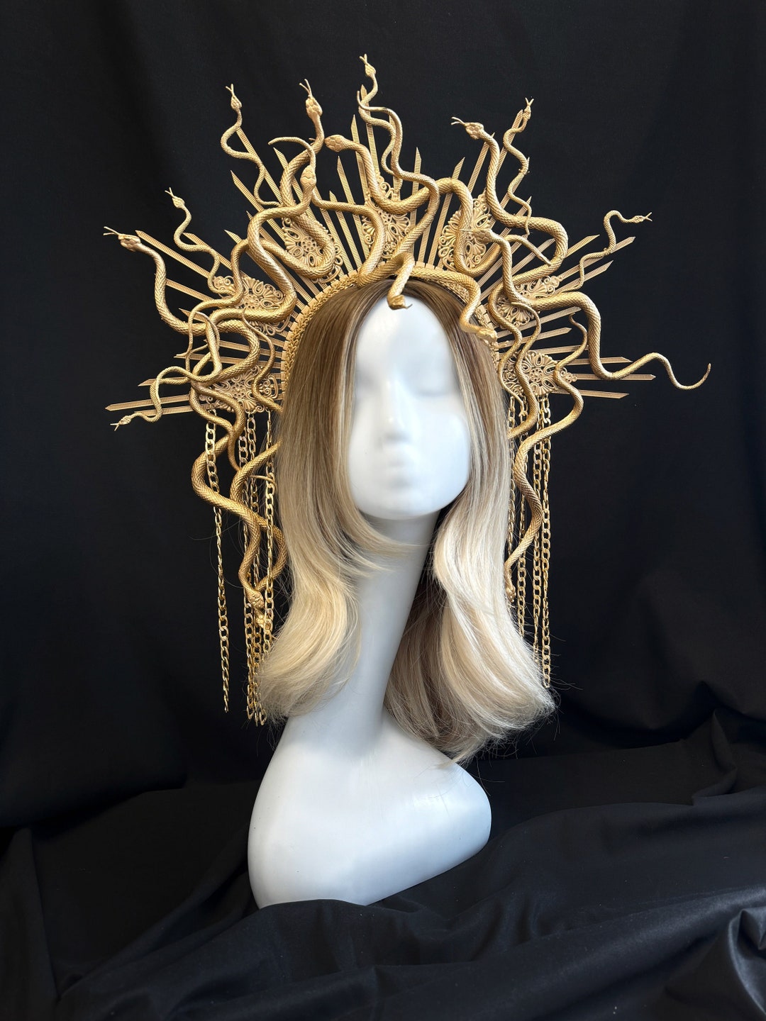 Medusa Headpiece, Snake Crown, Medusa Gorgon Crown, Medusa Headdress ...