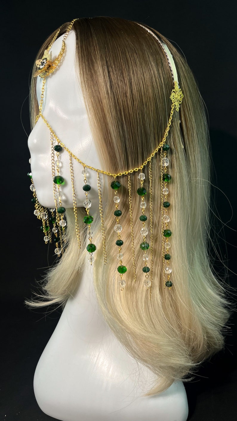 Sun Goddess Crown With Face Chain Jewelry Celestial Crown - Etsy UK