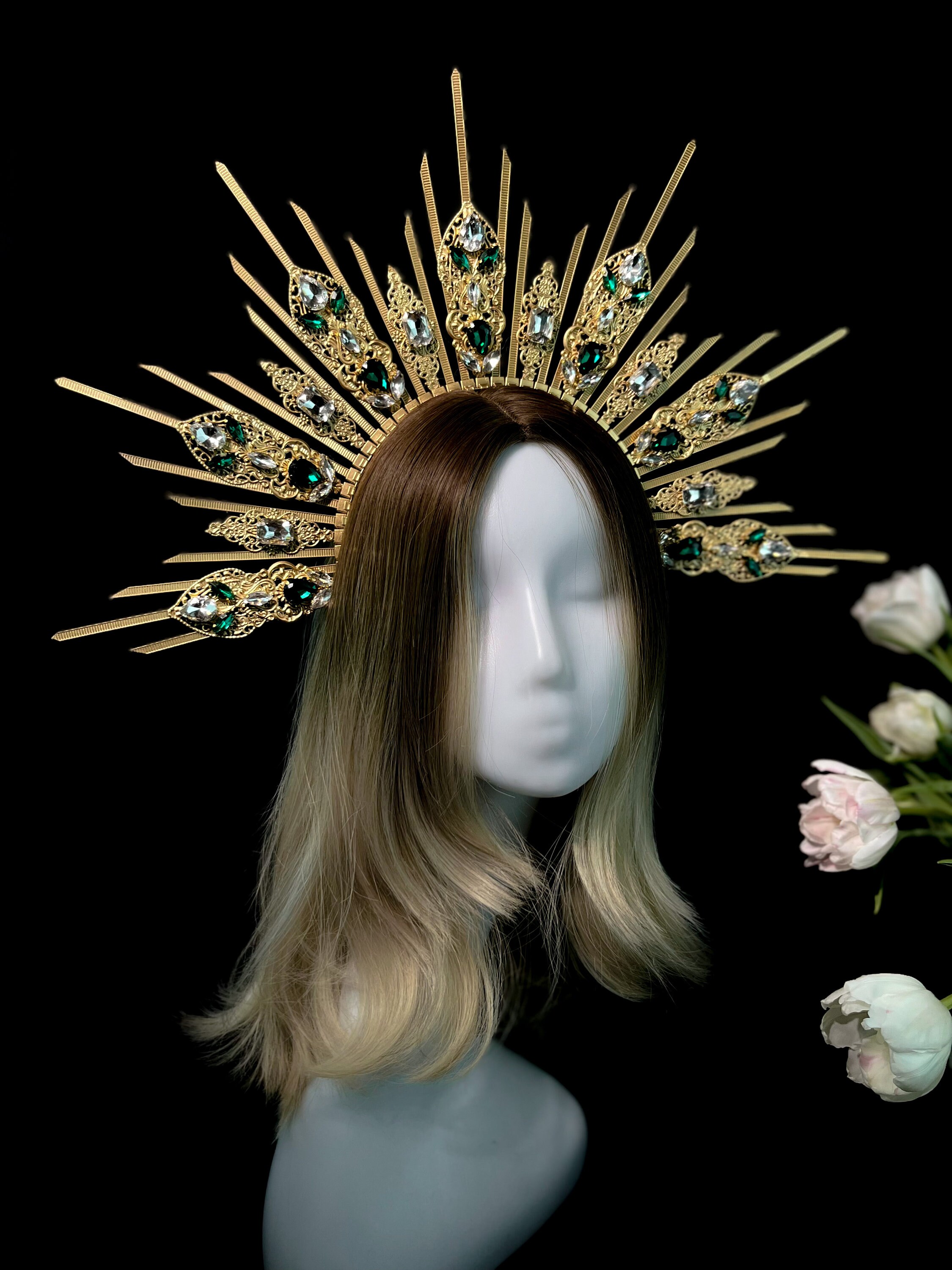 Goddess Crown Halo Crown Sun Headband Sun Crown Celestial - Etsy