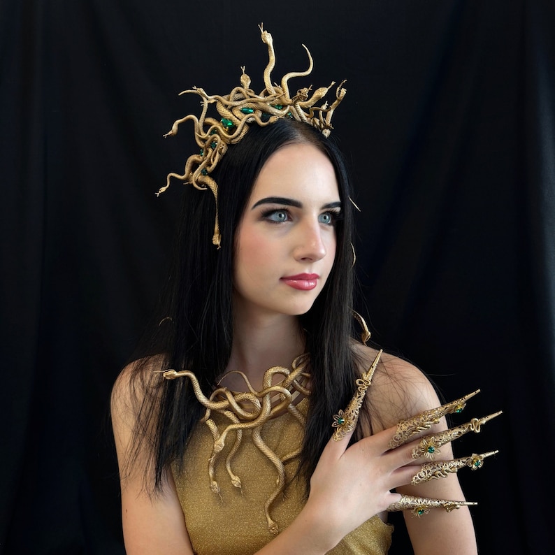 Medusa Gorgon Crown for Halloween — Snake Headpiece - Etsy