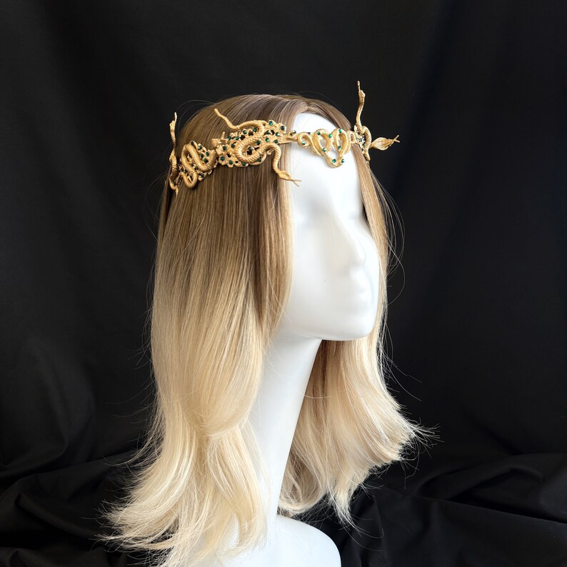 Handmade Medusa Gorgon Snake Crown, Cosplay Serpent Tiara Headpiece - Etsy