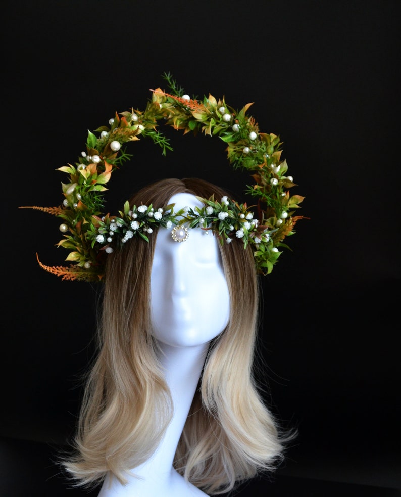 Elf Crown Fairy Crown Greenery Crown Elven Tiara Materniry - Etsy