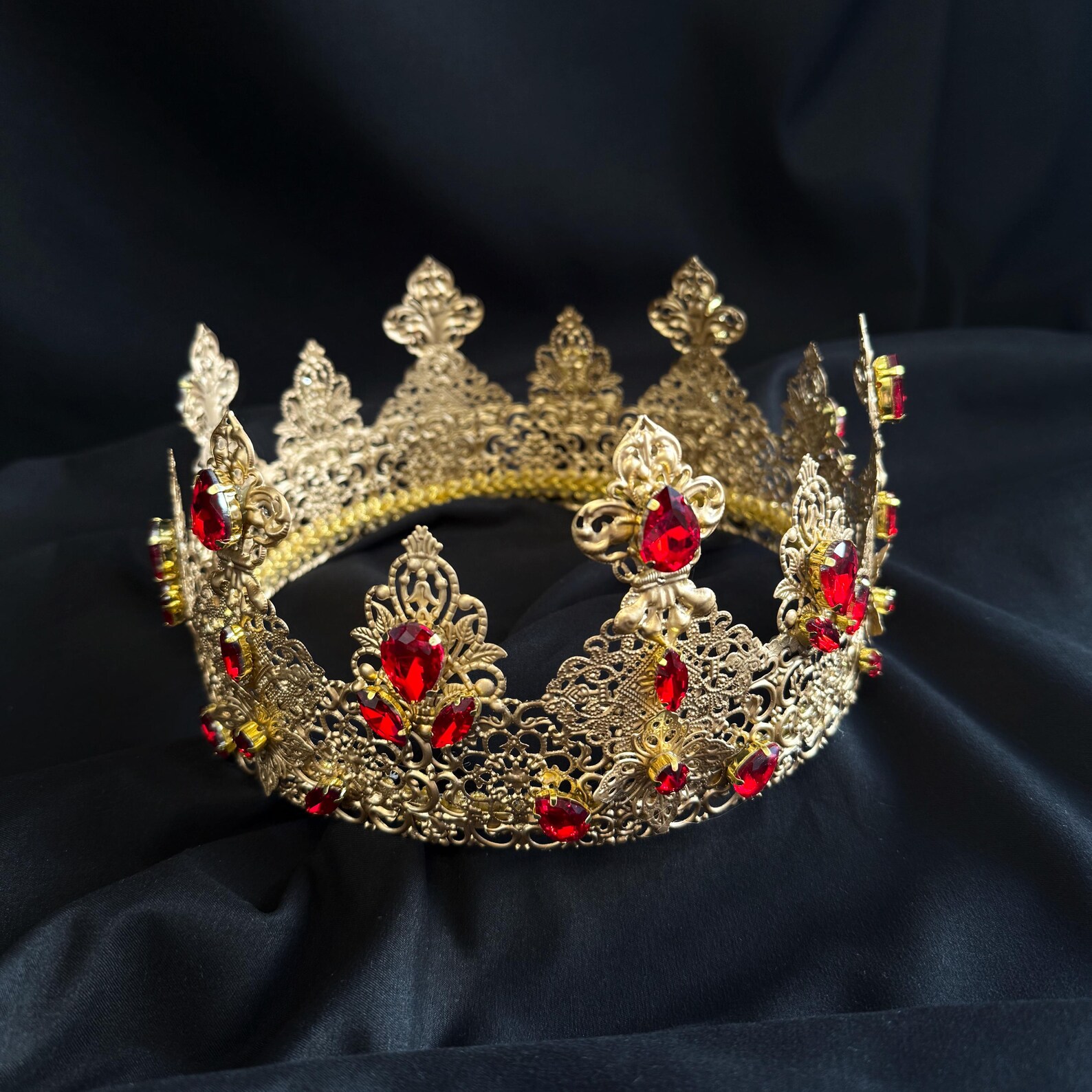 King Crown, Male Crown, Medieval Renaissance Festival Headpiece - Etsy