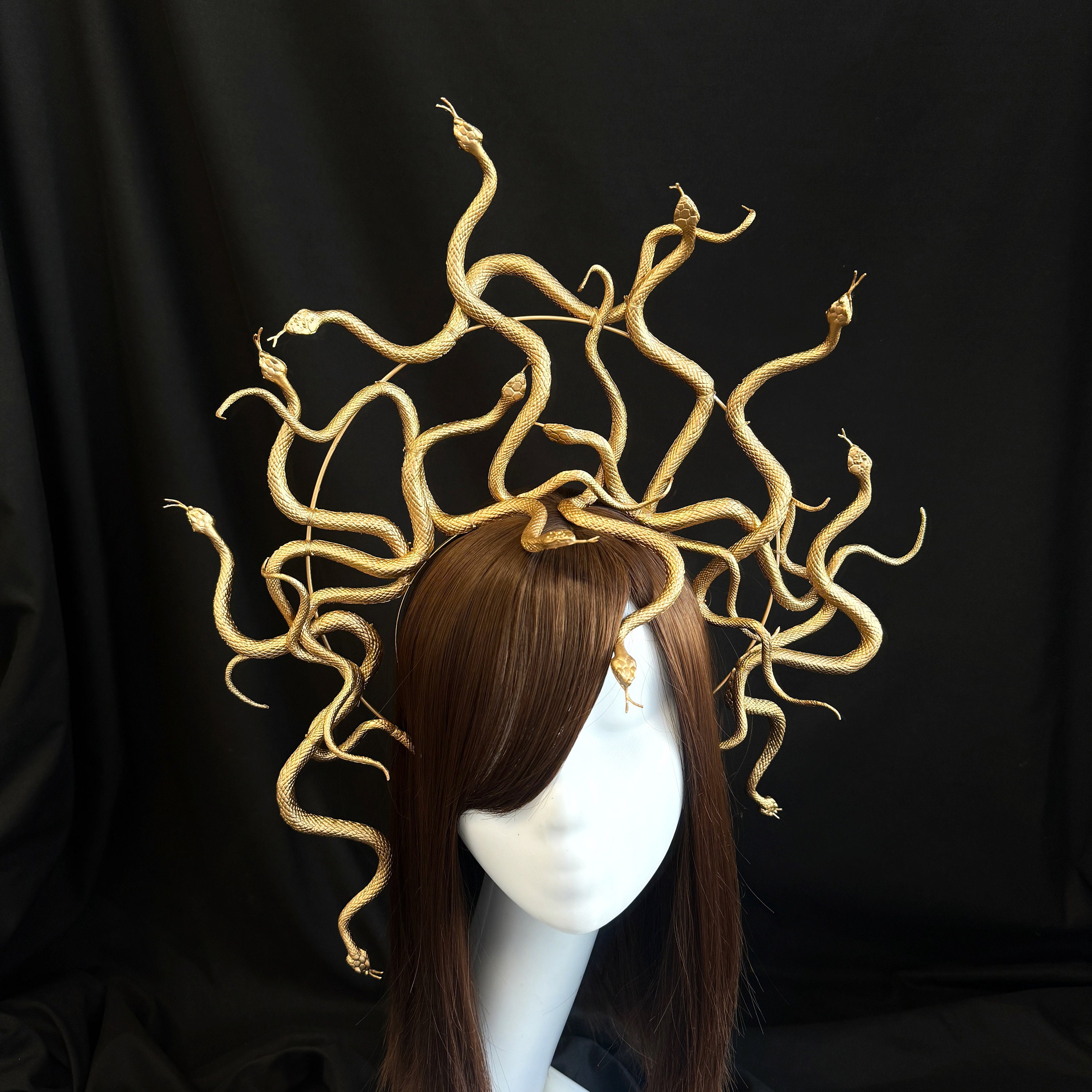 Medusa Gorgon Crown, Serpent Halo, Snake Headpiece - Etsy