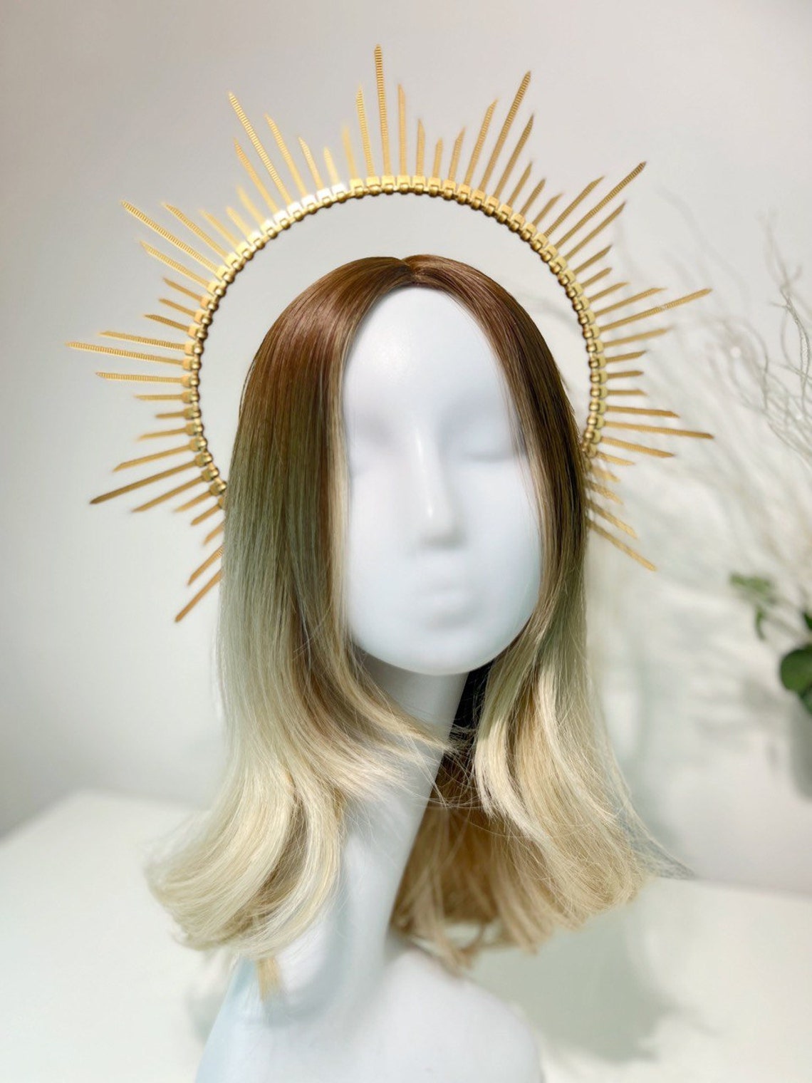 Sun Halo Crown Gold Halo Crown Sun Goddess Crown Halo Sun - Etsy