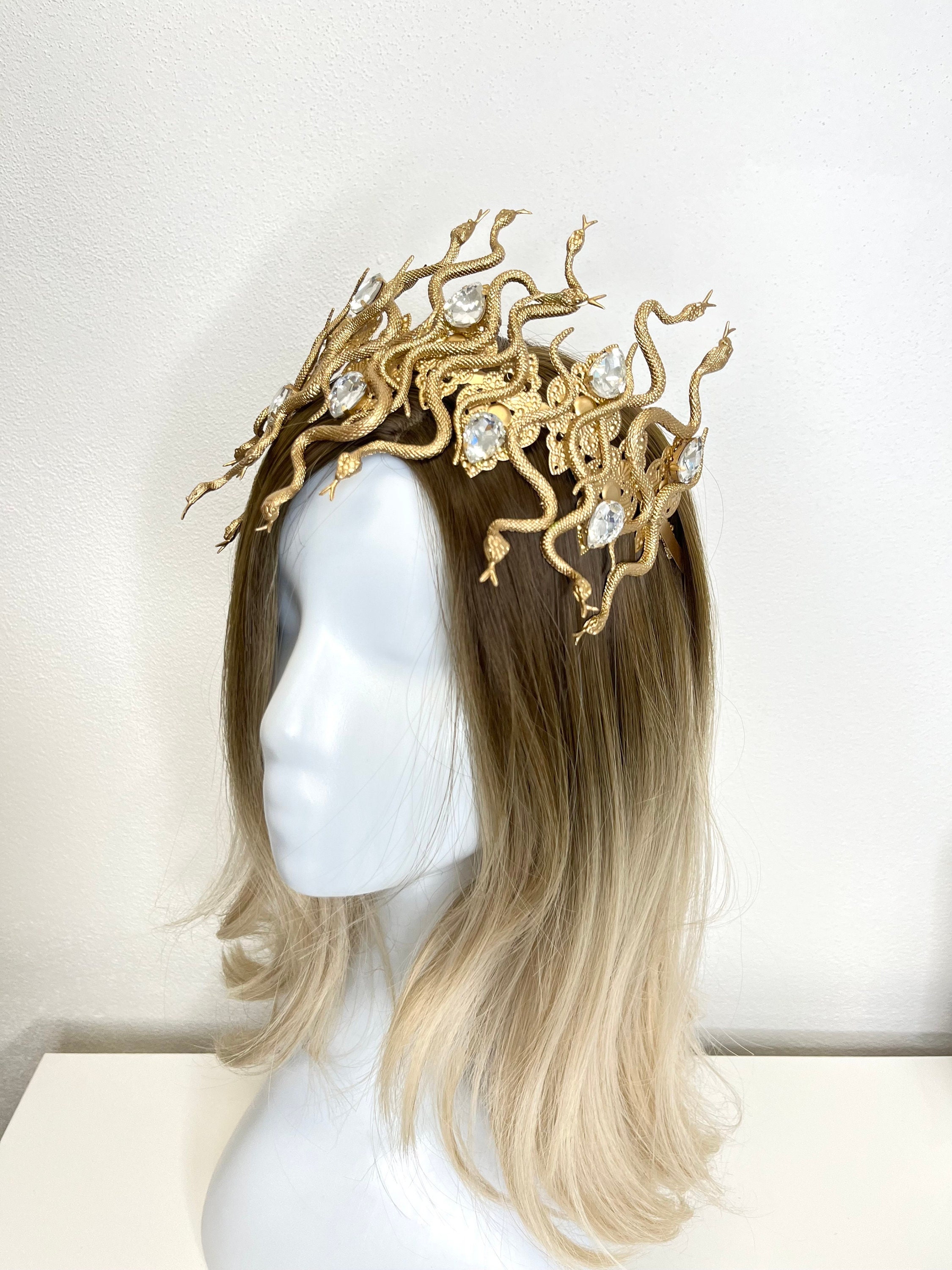 Gothic snake crown,Medusa gorgon crown, medusa headpiece, goddess crown ...