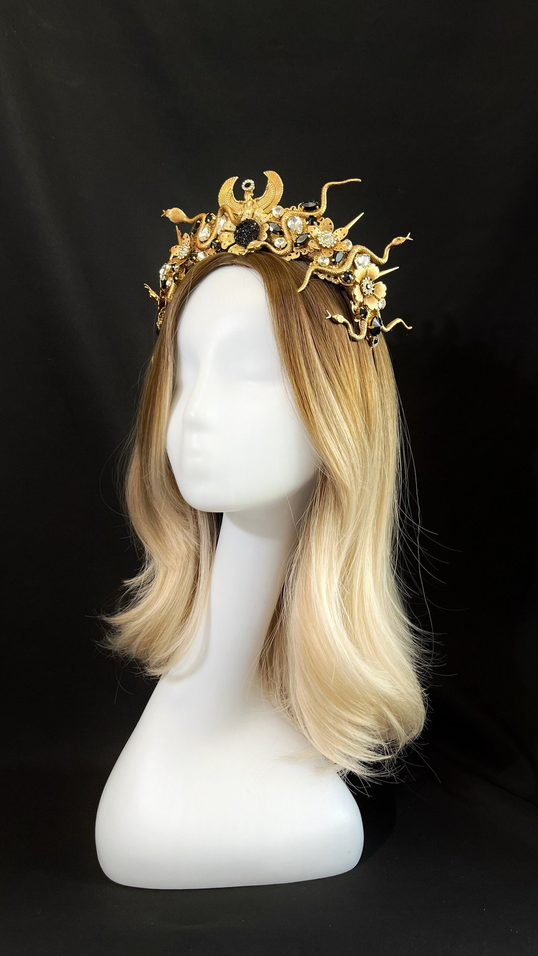 Medusa Gorgon Crown, Snake Headpiece, Serpent Tiara, Cleopatra ...