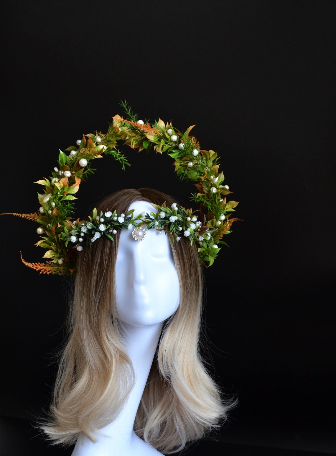 Elf Crown Fairy Crown Greenery Crown Elven Tiara Materniry - Etsy