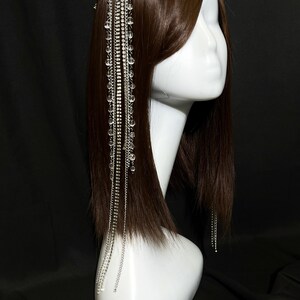 Festival Headpiece, Silver Gold Hair Jewellery, Face Jewelry, Ball ...