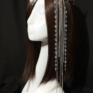 Festival Headpiece, Silver Gold Hair Jewellery, Face Jewelry, Ball ...