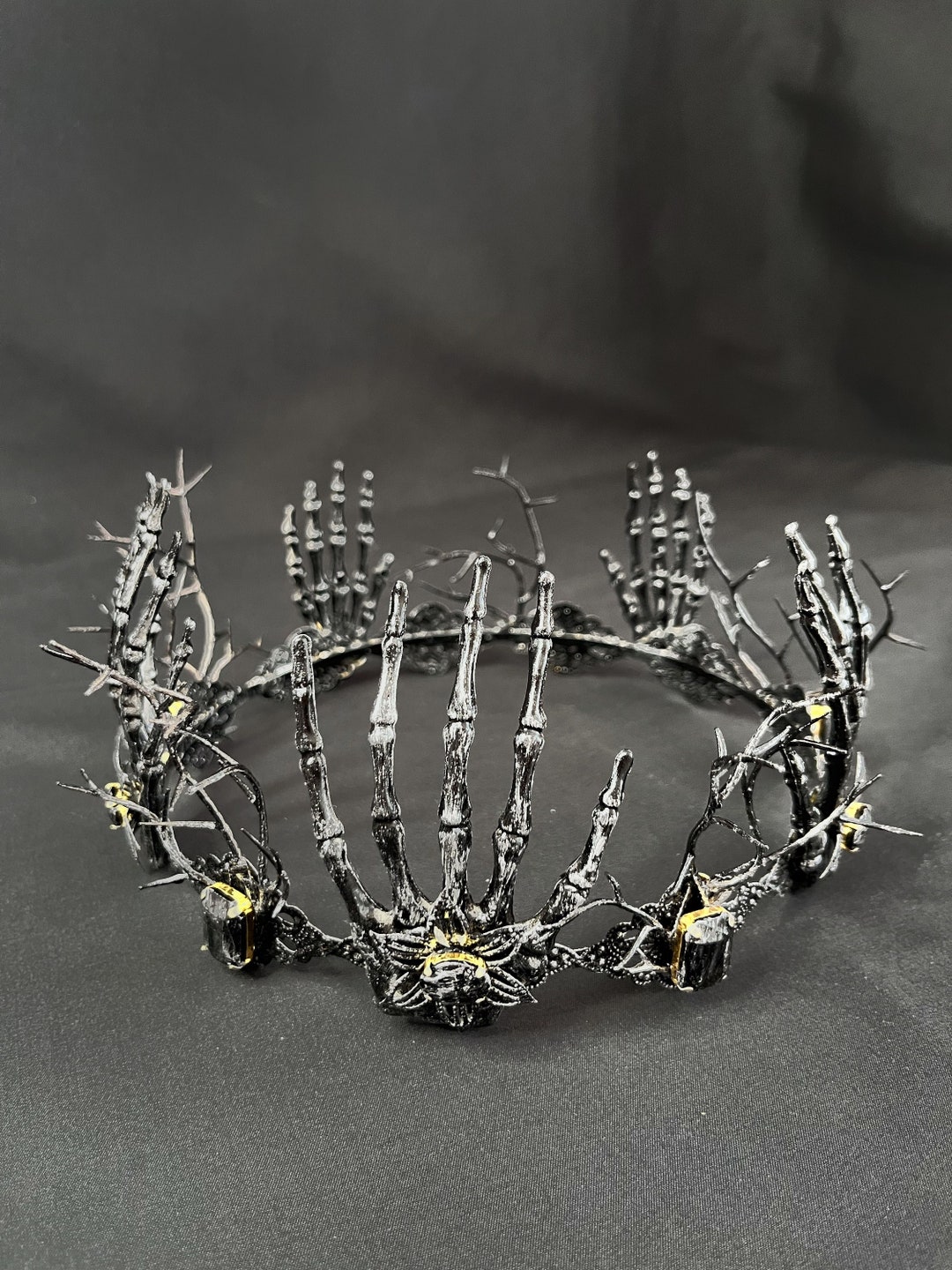 Mens Skull Crown, Sugar Skull Crown, Skeleton King Crown, Death Skull ...