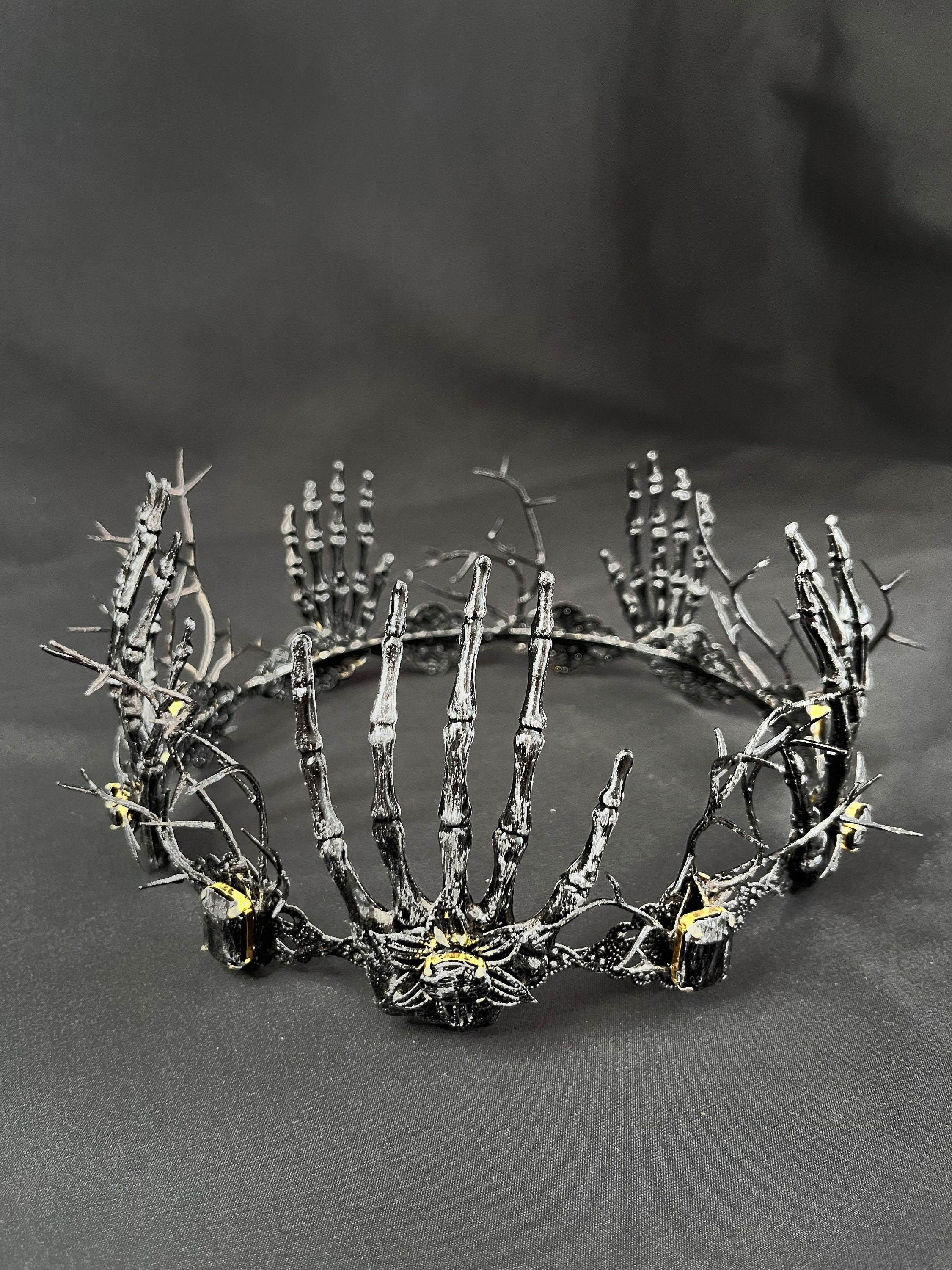 Skeleton King Crown Crown for Menssugar Skull Crown Gothic - Etsy