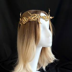 Medusa Tiara, Medusa Headpiece, Snake Crown, Gorgon Headdress, Cosplay ...