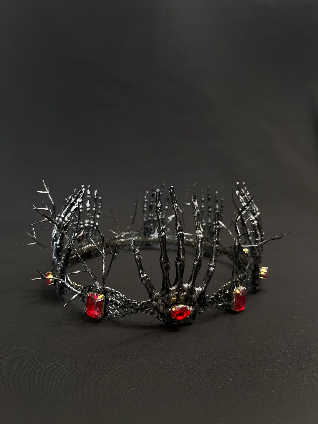 Sugar Skull Crown Male, Skeleton King Crown Crown for Men, Gothic Crown ...