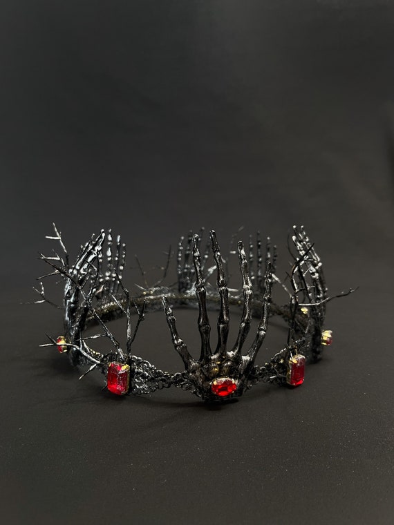 Sugar Skull Crown Skeleton King Crown Crown for Men Gothic - Etsy